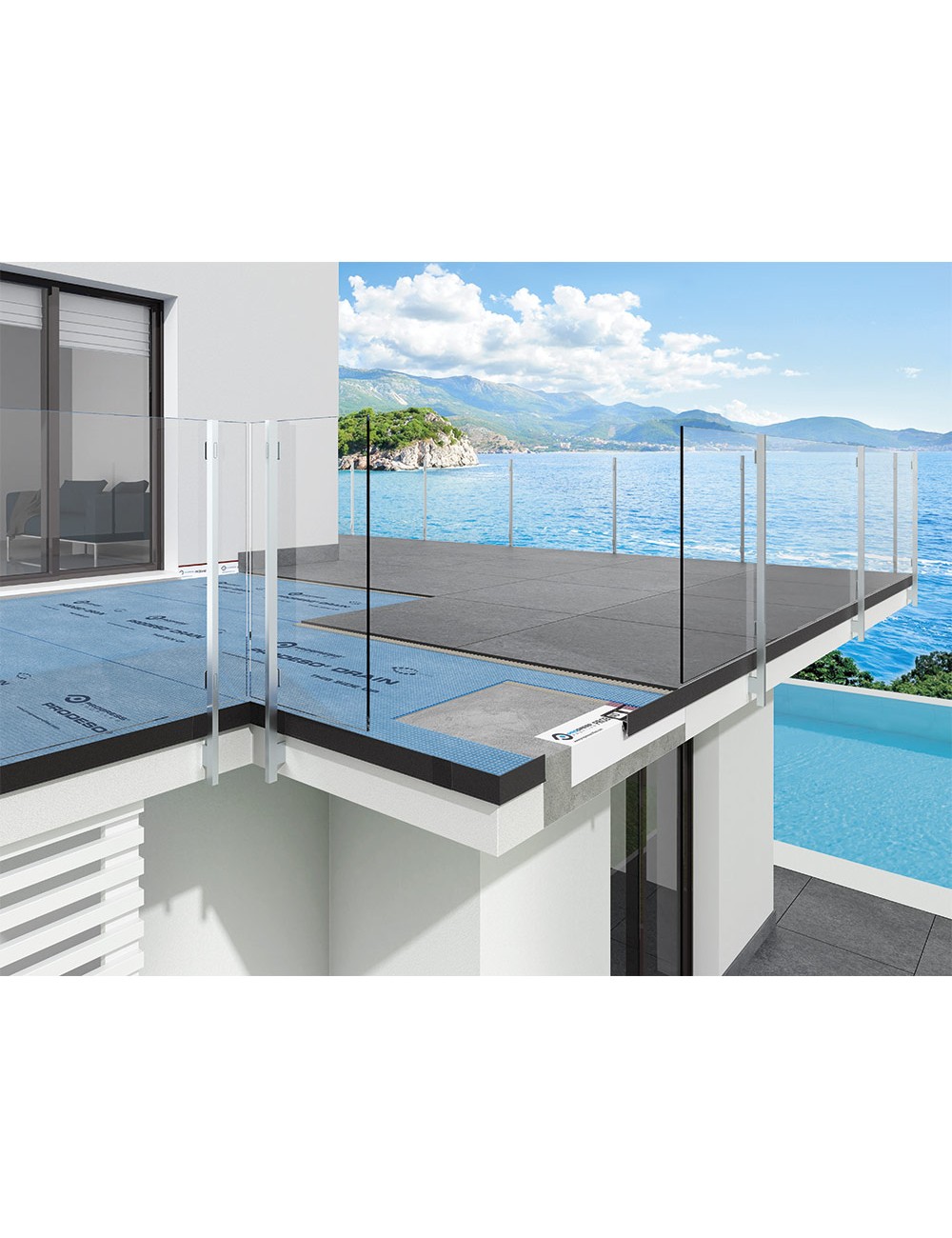 angolo di raccordo a 90 gradi per profili proterrace double drip bianco ...